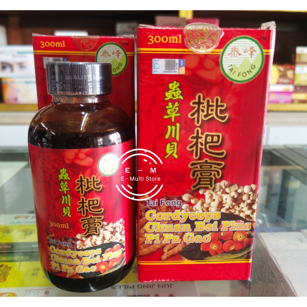 Tai Fong Cordyceps Chuan Bei Plus Pi Pa Gao 泰峰 蟲草川贝枇杷膏 300ML | Shopee ...