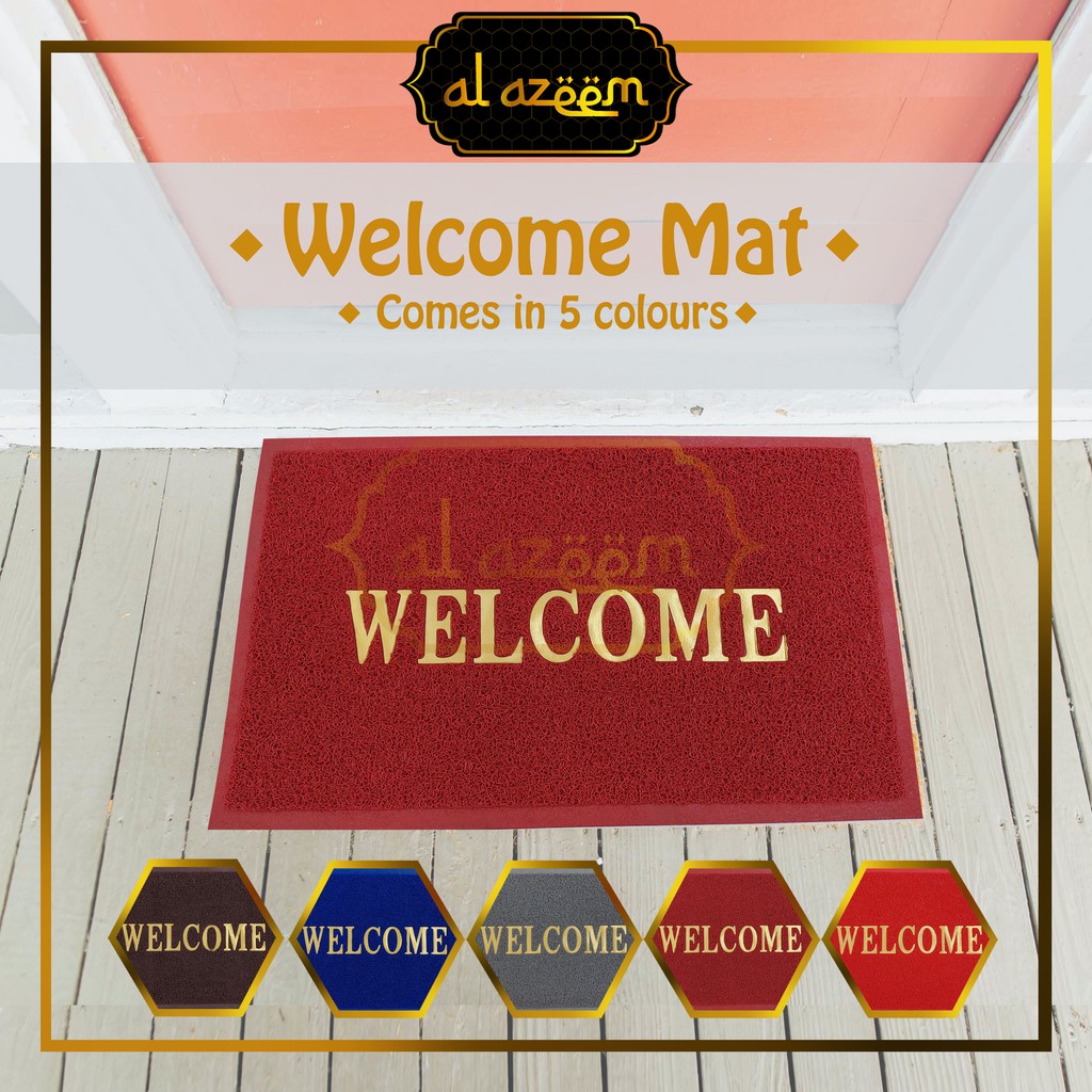 Alas Kaki Luar Rumah Pintu Karpet Getah Indoor Outdoor Welcome Entrance ...