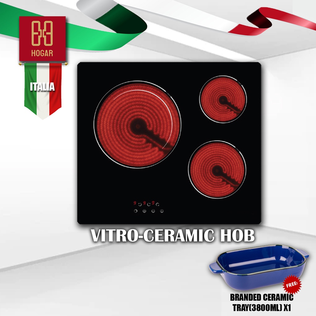 Built-in Ceramic Hob | 60CM Hob | Three Cooking Zone Ceramic Hob | Hob ...