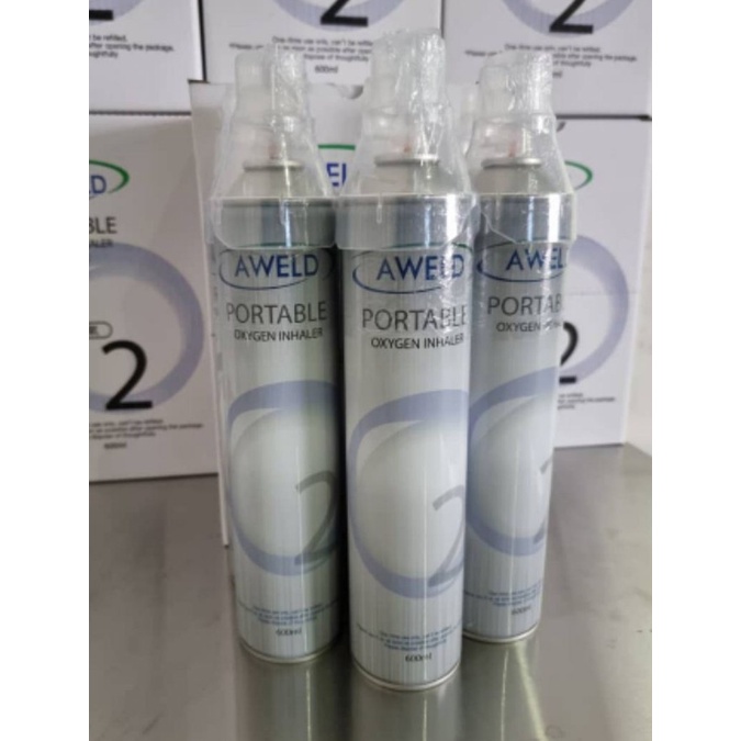 (6 botol) Penyedut Oksigen Aweld Portable Oxygen Inhaler Tank ...