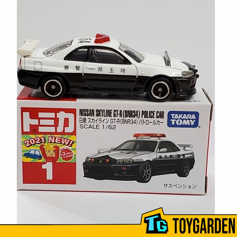 Takara Tomy Tomica No.1 Nissan Skyline GT-R (BNR34) Police Car (17486 ...