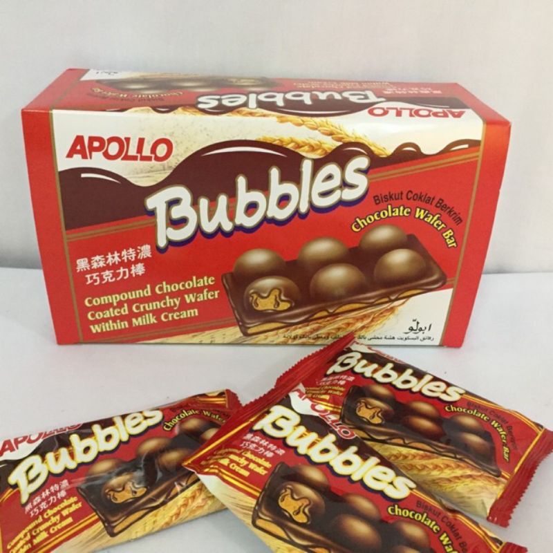 MALAYSIA Childhood Memory Apollo Bubble Chocolate Bar Biscuit | Shopee ...