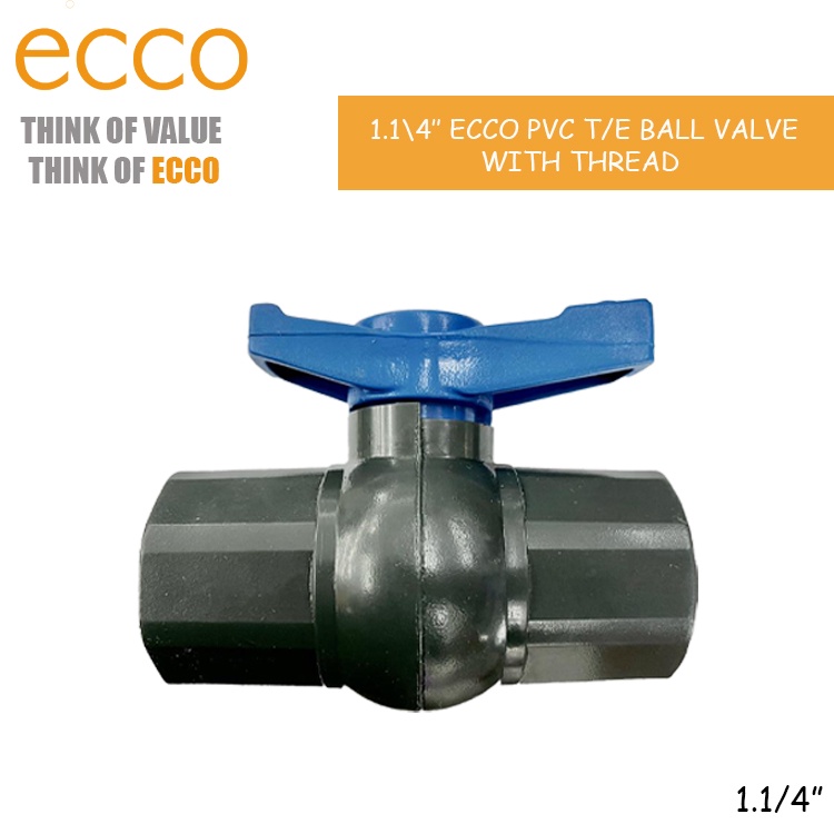 ECCO PVC T/E BALL VALVE-THREAD | Shopee Malaysia