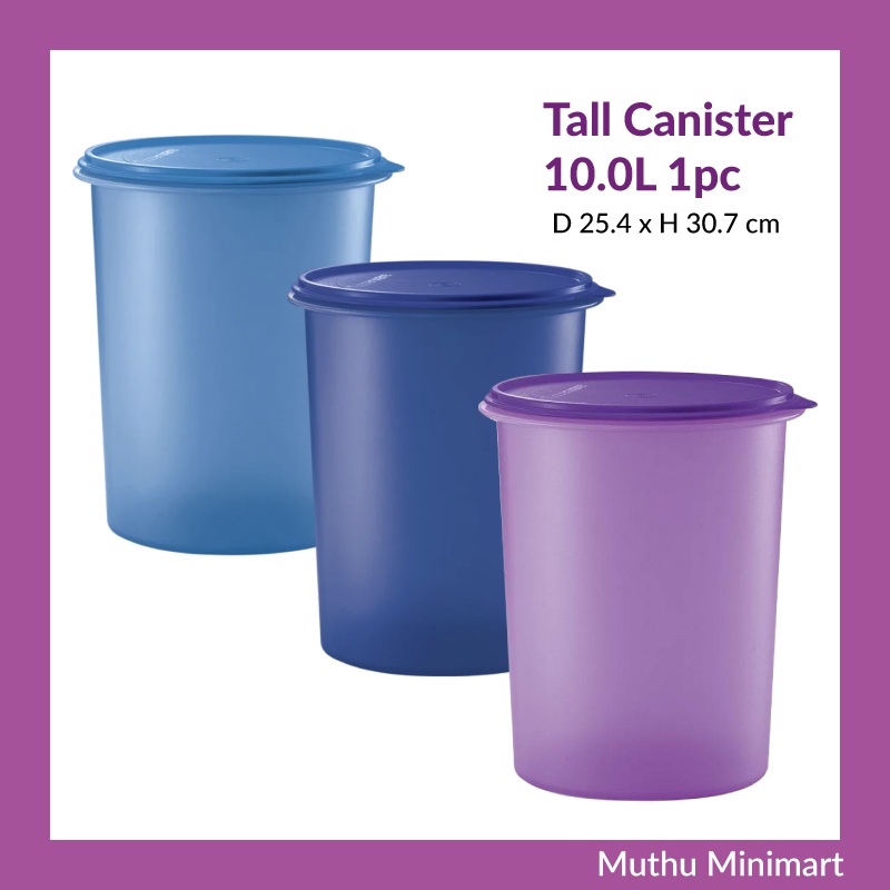 Original Tupperware | Tall Canister Food Storage Food Container 10L ...