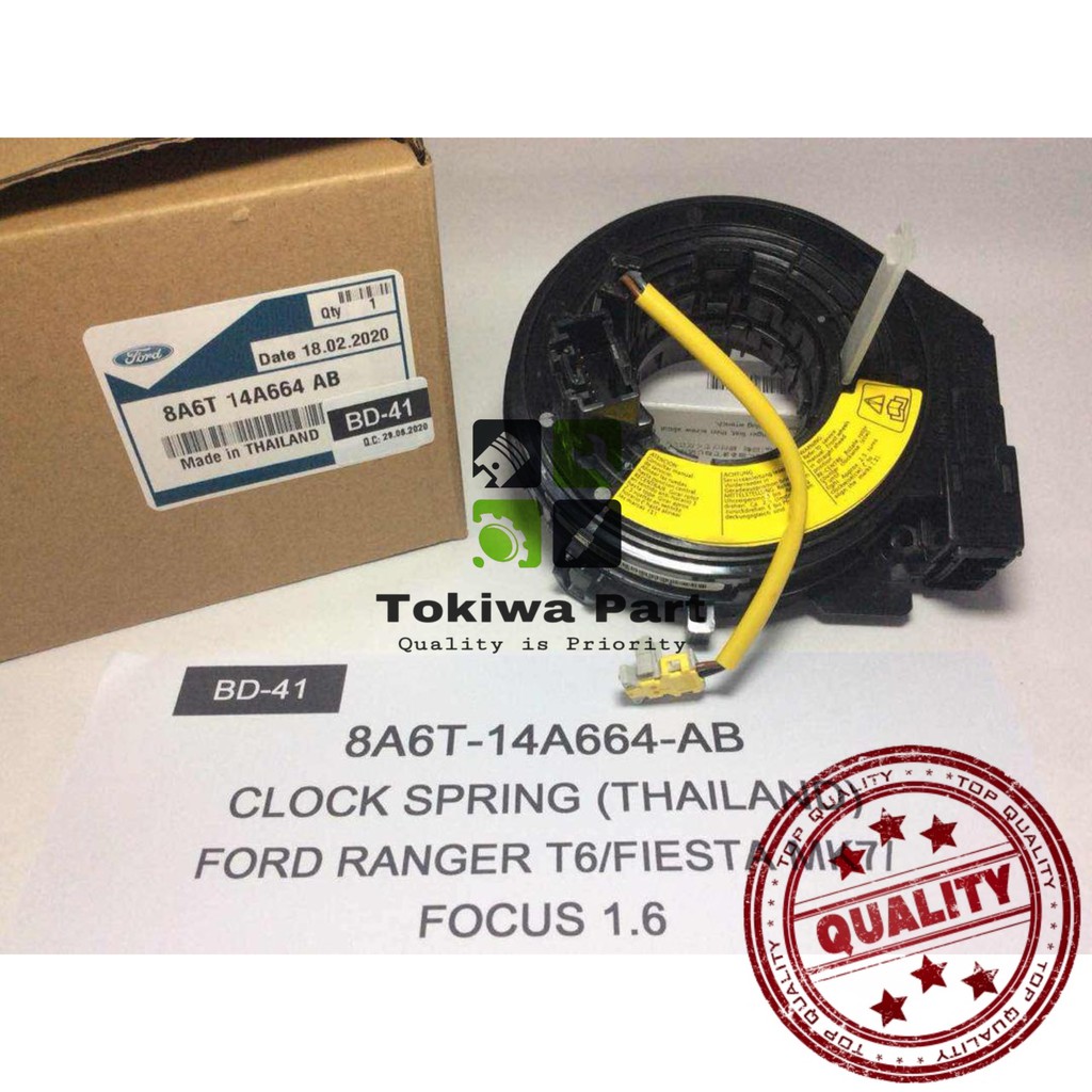FORD RANGER T6 / FIESTA MK7 / FOCUS 1.6 STEERING SPIRAL CLOCK SPRING ...