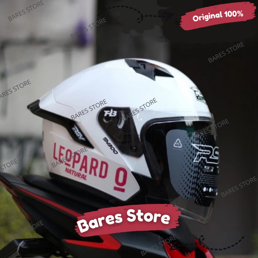 Original half face helmet rsv sv sv300 white Handsome Package spoiler ...