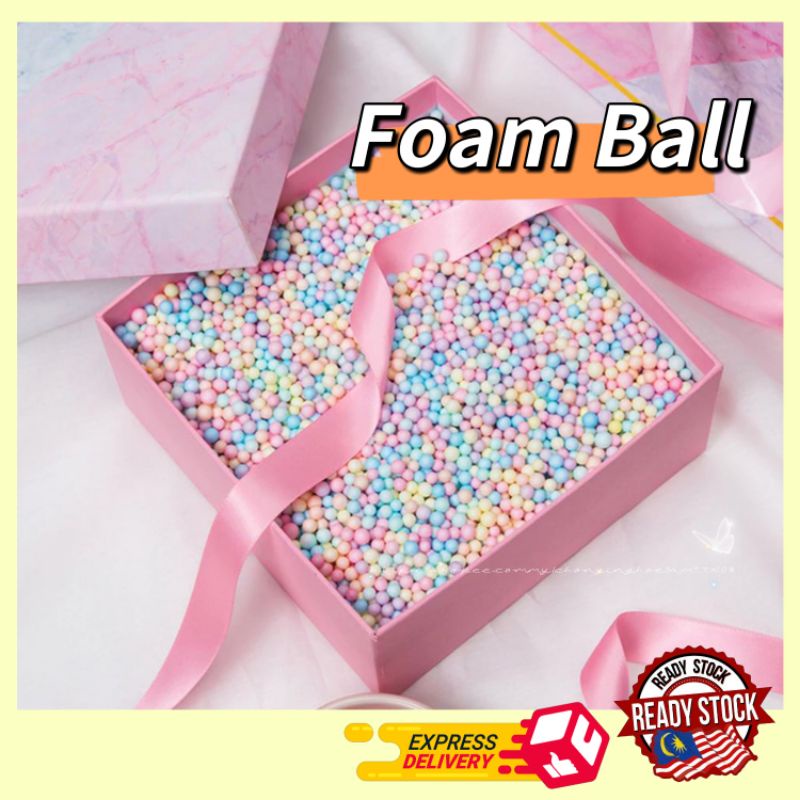 Foam ball colorful macaron snow beads balloon styrofoam decorative diy ...