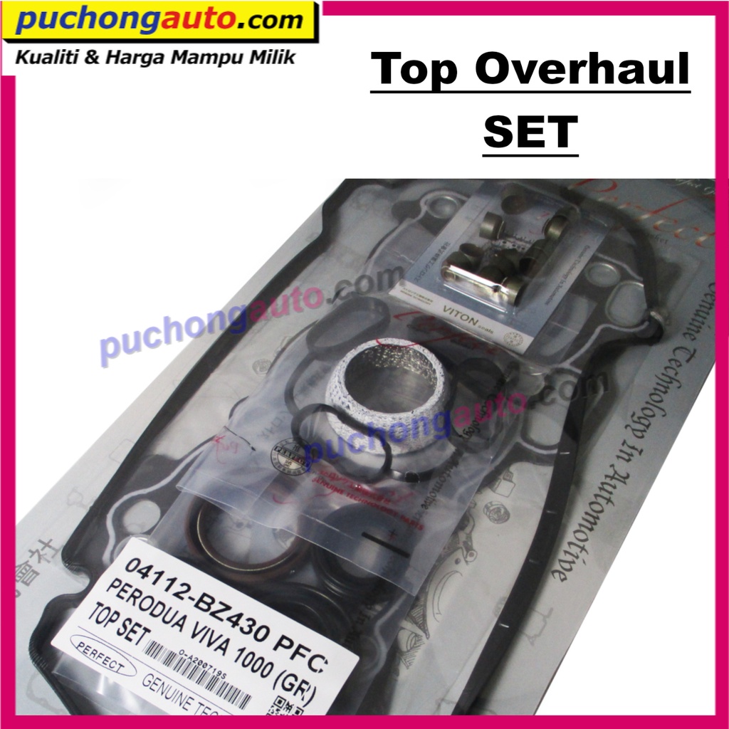 Top Set Gasket Overhaul Engine - Perodua Viva 1.0 , Myvi 1.0 - Carbon ...