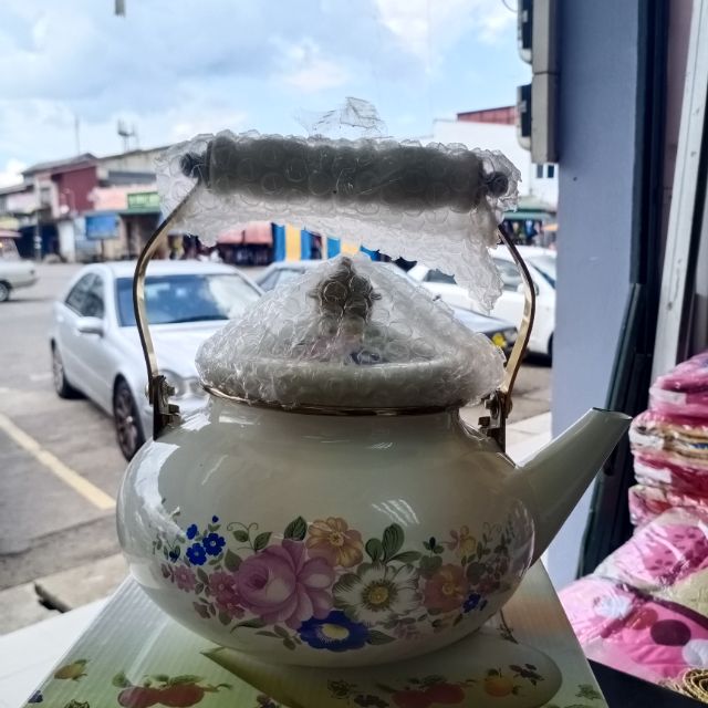 KETTLE @ TEKO AYAN POT CORAK BUNGA KLASIK VIRAL EXCLUSIVE WITH BOX ...