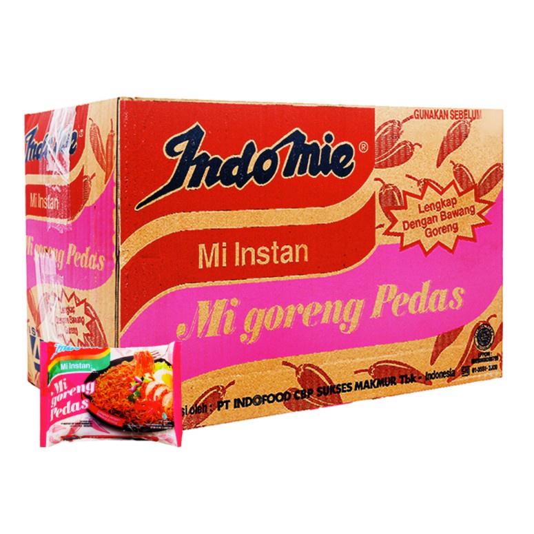 Box of 40 packs of Indomie dry fried noodles of all flavors (40 packs x ...