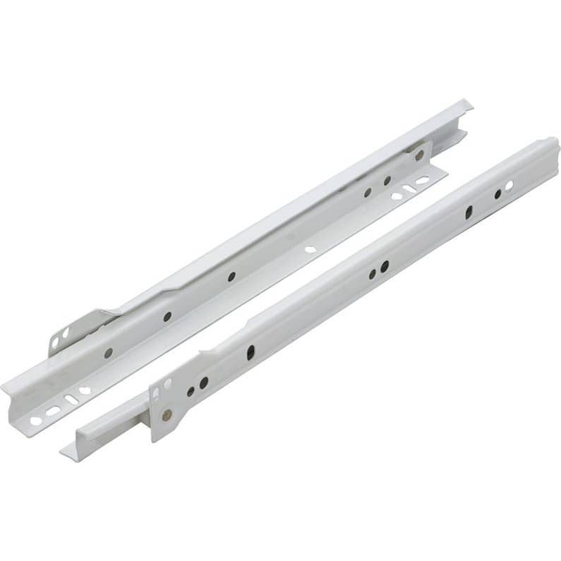 Cabinet White Drawer Slide Roller Rail 1 set (left and right) | Shopee ...