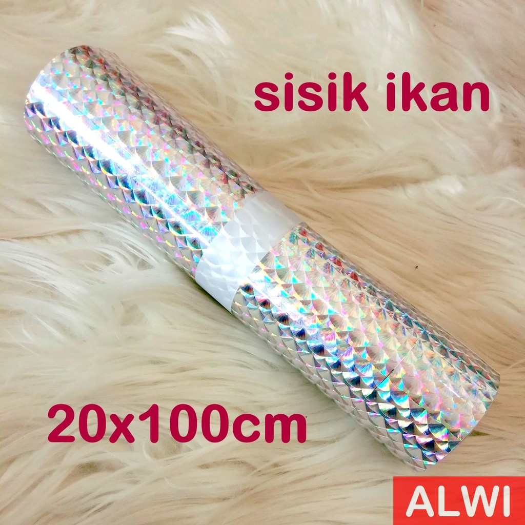 [WHOLESALE] FISH SCALE Hologram Sticker 20cm x 100cm | Shopee Malaysia