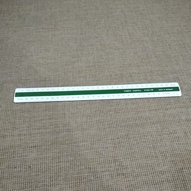 Faber Castell Flat Scale Ruler 2753 1N 5N Original Made in Germany ...