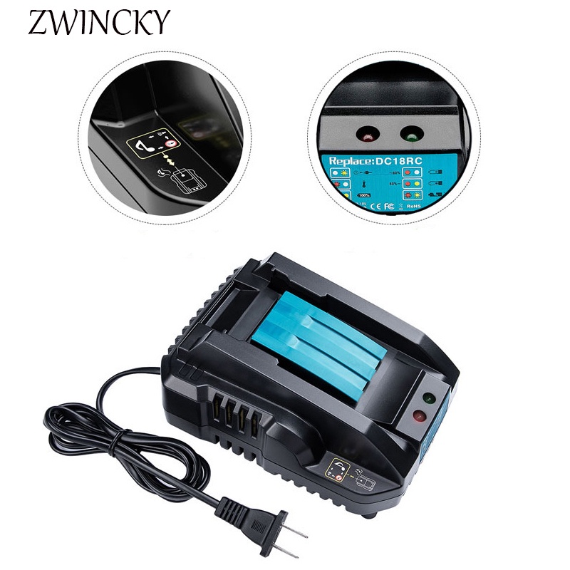 Real 4A Charging Current DC18RC 14.4V 18V Li-Ion Battery Charger For Makita Bl1830 Bl1430 Dc18Ra ...