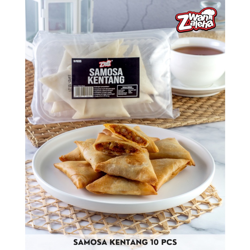 Samosa Kentang (10 Pcs/Paket) Sejuk Beku /Kuih Frozen (Frozen Food ...