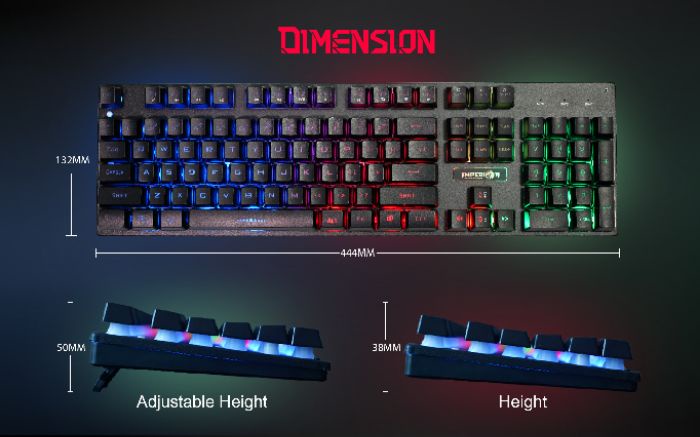 Imperion Sledgehammer 10 Gaming Keyboard Black (Wired,RGB,104 keys ...