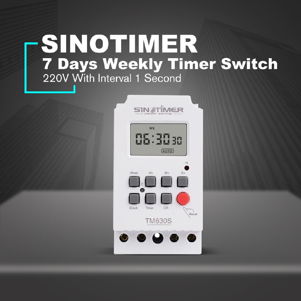 Sinotimer Tm630s 2 7 Days Weekly Lcd Digital Timer Switch Second Control Shopee Malaysia