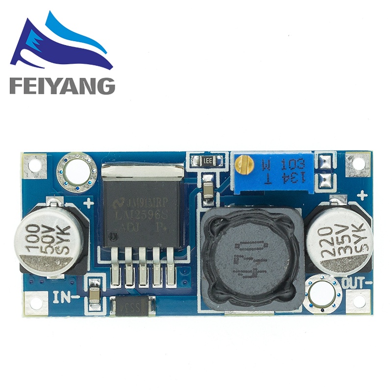 LM2596 LM2596S ADJ Power supply module DC-DC Step-down module 5V/12V/24V adjustable Voltage ...