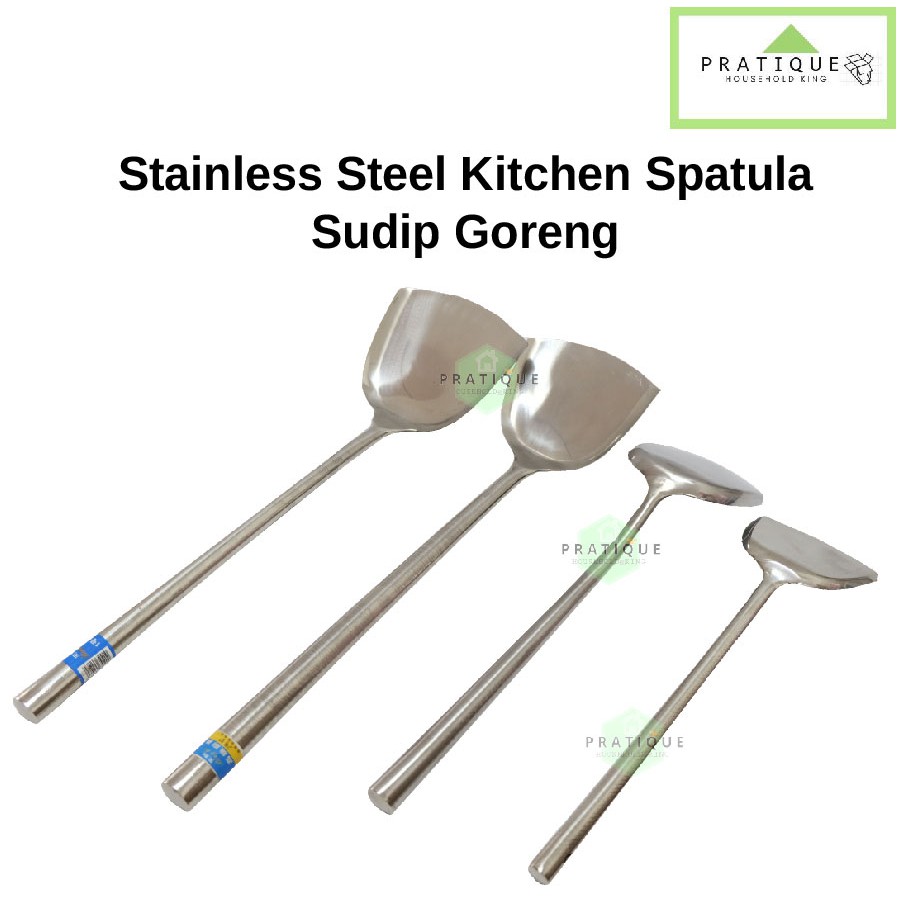 Stainless Steel Kitchen Spatula / Sudip Goreng Panjang | Shopee Malaysia