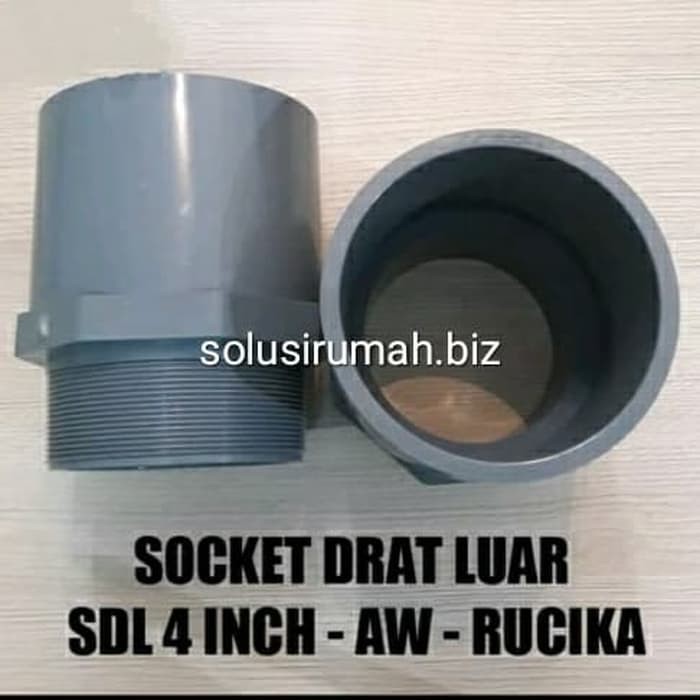 Valve Socket 4 In Rucika Sok Drat Outside Sock Pvc Sdl 4 Inch Water ...