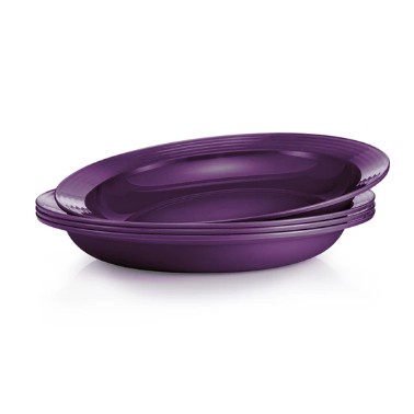 Tupperware Open House Plate/Bowl Set Purple | Shopee Malaysia