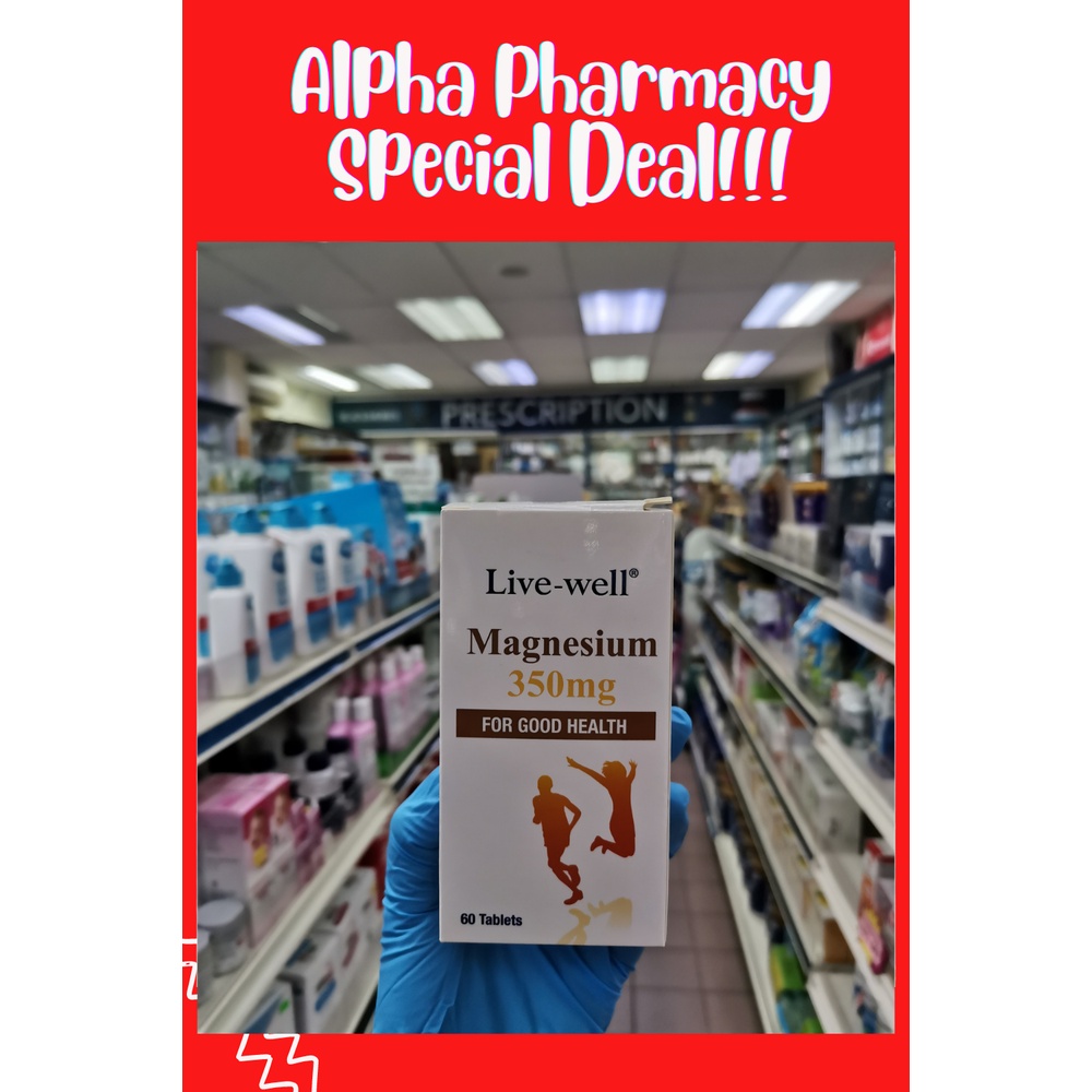 Live-Well Magnesium 350mg 60s [Genuine & Ready Stock] | Shopee Malaysia