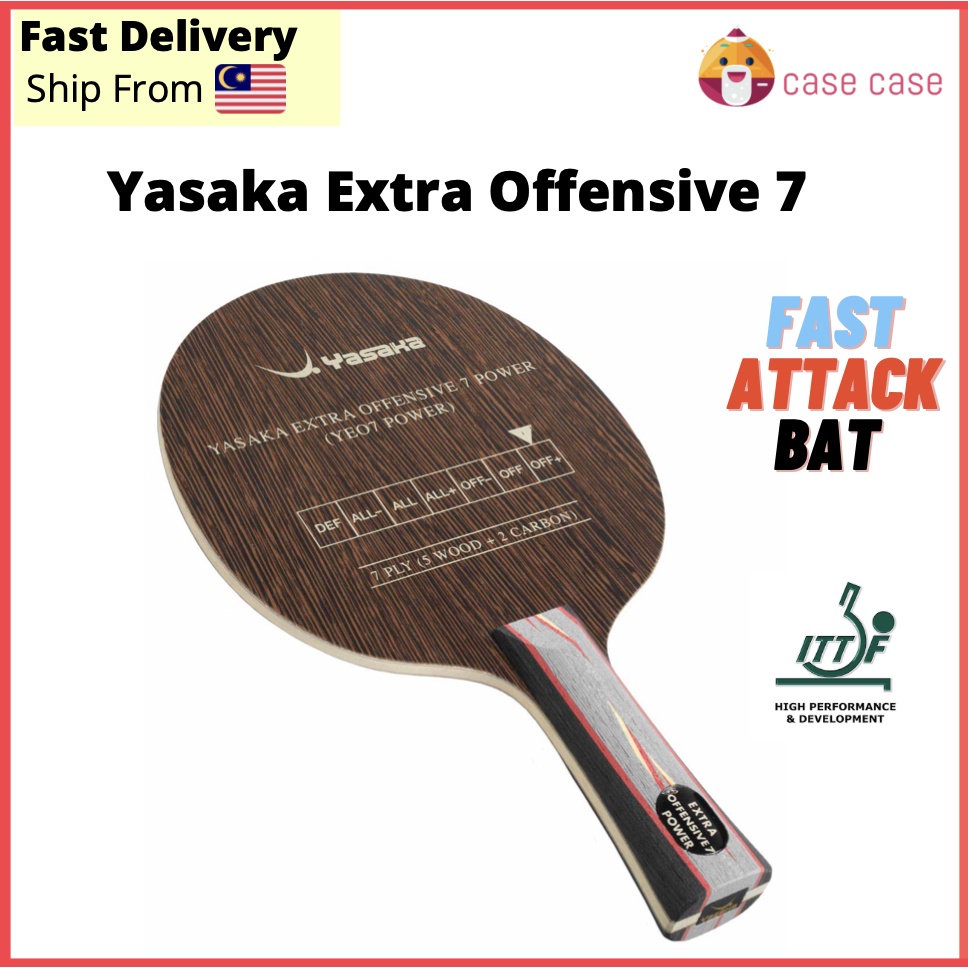 Yasaka Extra Offensive Yeo 7 ply Carbon Ping Pong Bat | Shopee Malaysia