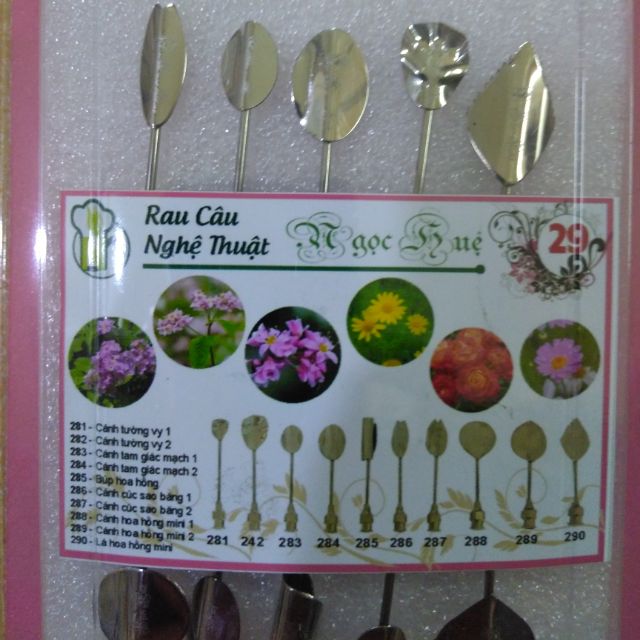 Ngoc Hue 3D jelly making tools (Set No. 29 - wallflower, buckwheat ...