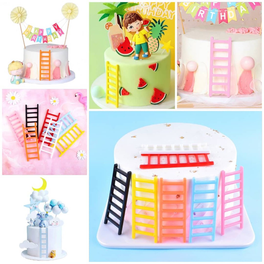 KL Stock @ Accessories Ladder Colorful Stairs Mix Decoration Birthday ...