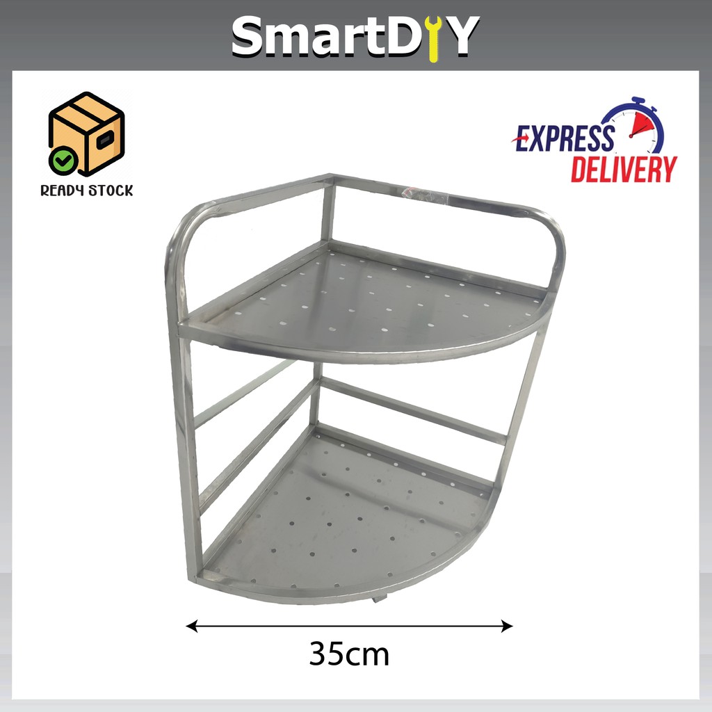 Double Tier Triangle Multi-purpose stainless steel Bathroom rack ...