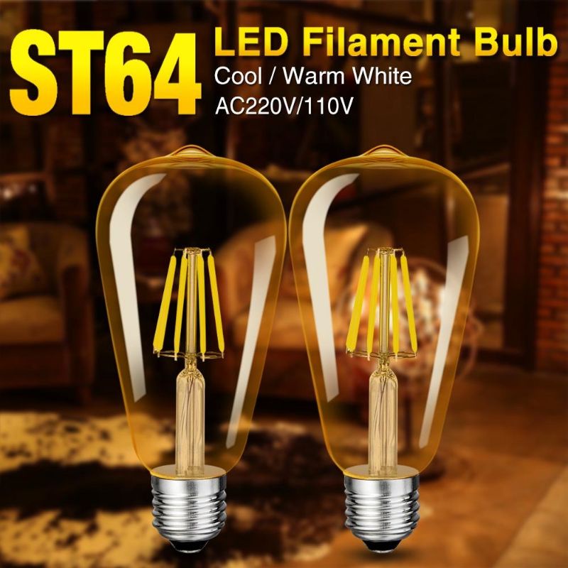 LIGHT HOUZ Edison 4w Vintage Led Bulbs ST64 G80 G125 T14 C35 40w ...