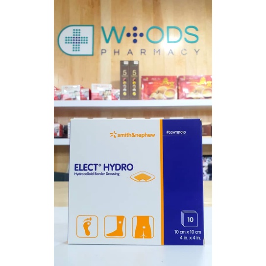 WOODS PHARMACY SMITH & NEPHEW ELECT HYDROCOLLOIN BORDER DRESSING 10 X ...