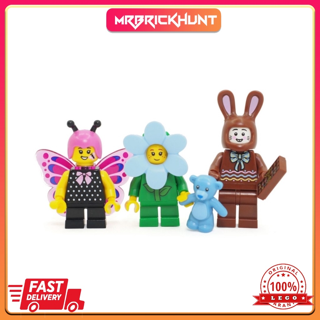 [MrBrickHunt] Lego BAM Chocolate Bunny, Flower Child & Butterfly Girl ...