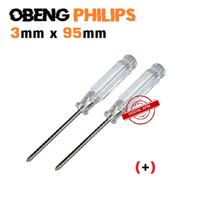 Philips Crystal Screwdriver Mini Plus Flower Min Screwdriver + 3 mm x ...