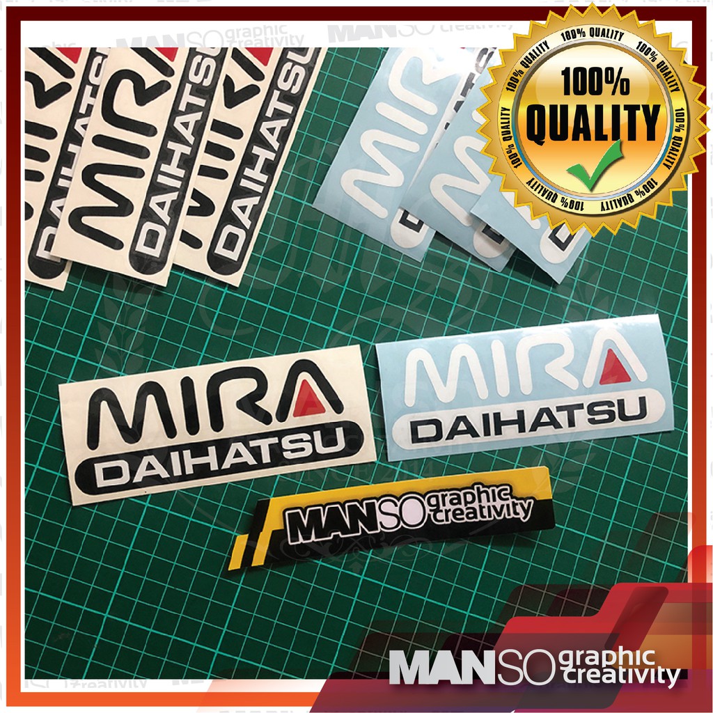 MIRA Daihatsu Sticker DAIHATSU MIRA STICKER KANCIL VIVA PERODUA ...