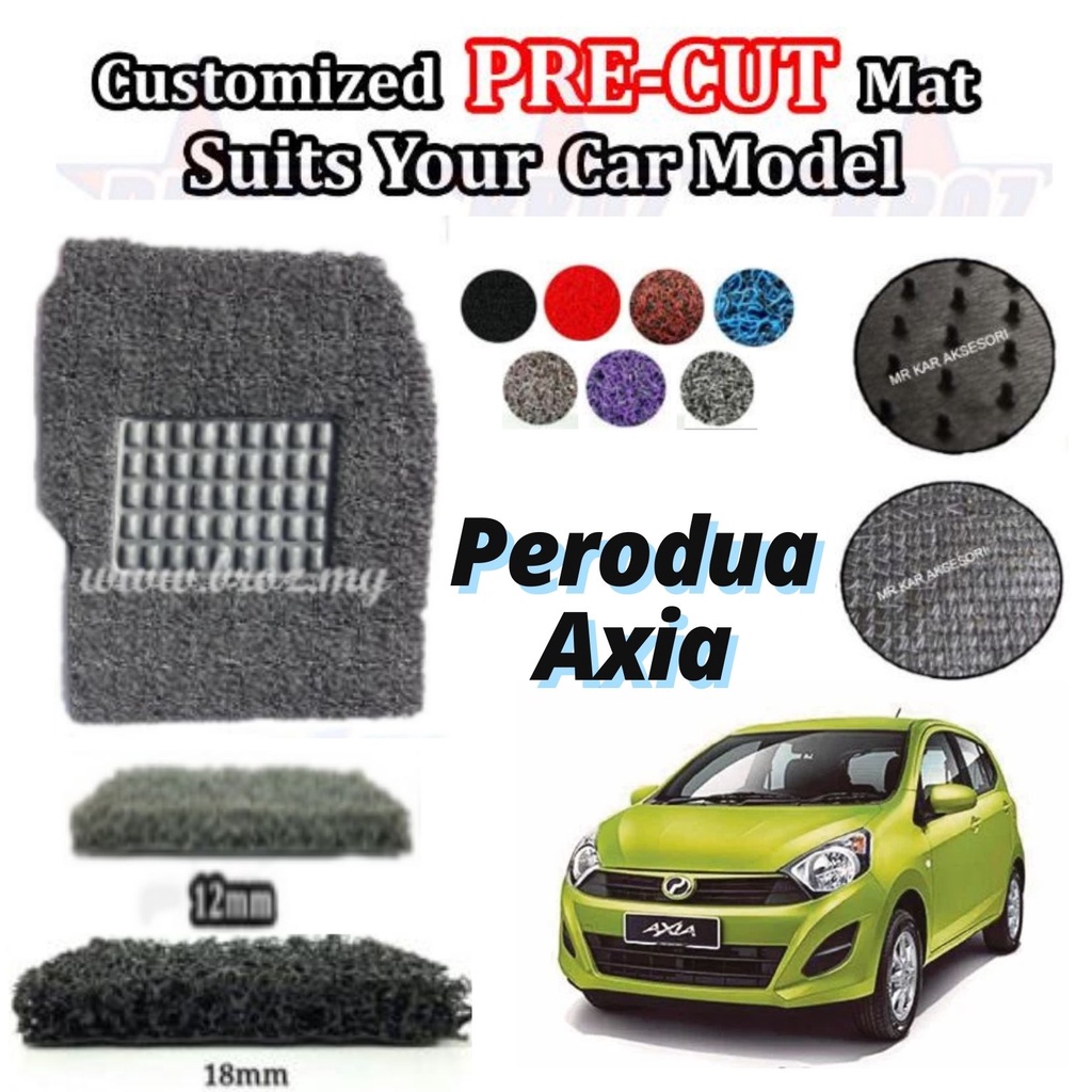 Perodua Axia PVC DRIVER SIDE OEM PRE CUT CARPET ONLY (1PCS) | Shopee ...