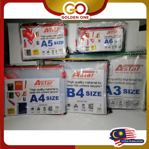 Astar / G.O Waterproof Mesh Zipper File Document Bag/portable bag ...