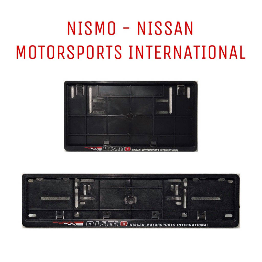 (NISMO) - Car License Plate Frame Number Plate Holder -1pcs | Shopee ...