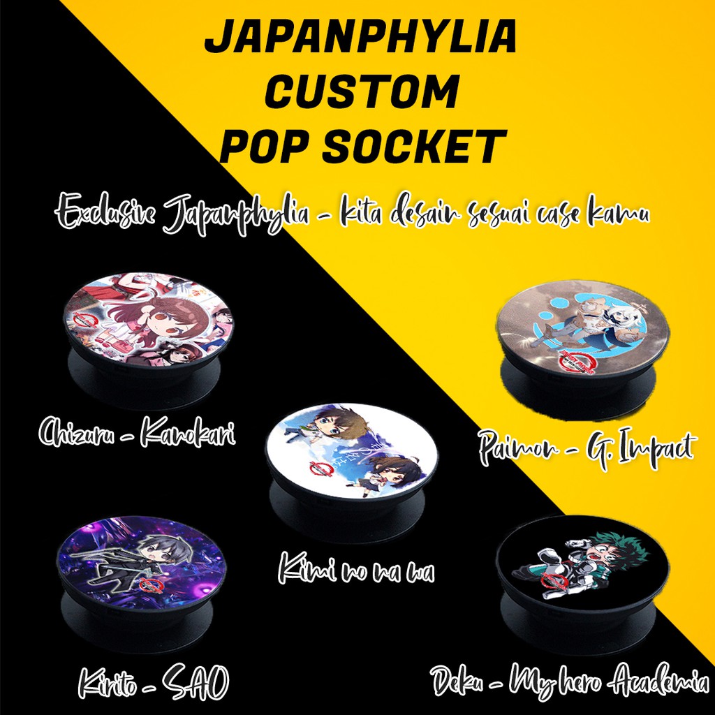 Custom pop socket Japanphylia - boleh Design From Catalog Or custom | Shopee Malaysia