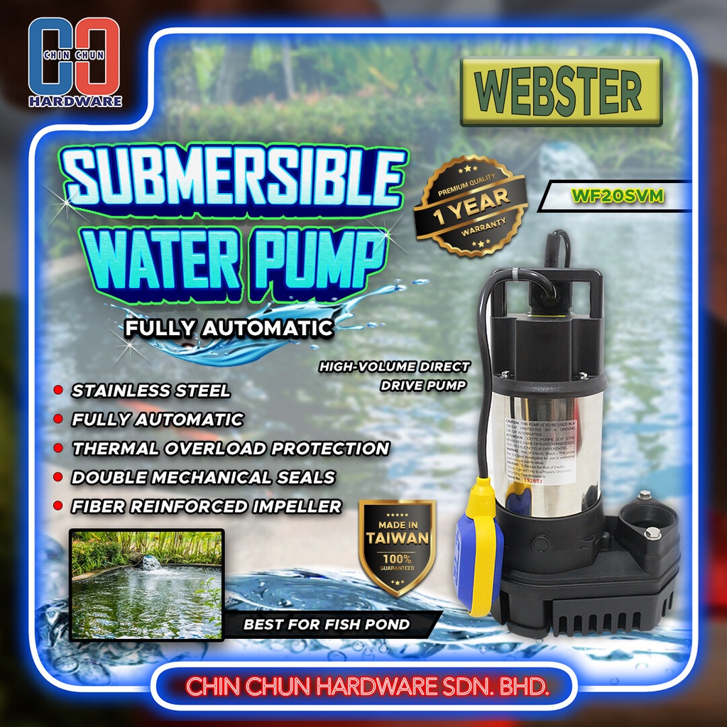 WEBSTER WF-20SVM FULLY AUTOMATIC PUMP | WATERFALL AUTOMATIC PUMP ...
