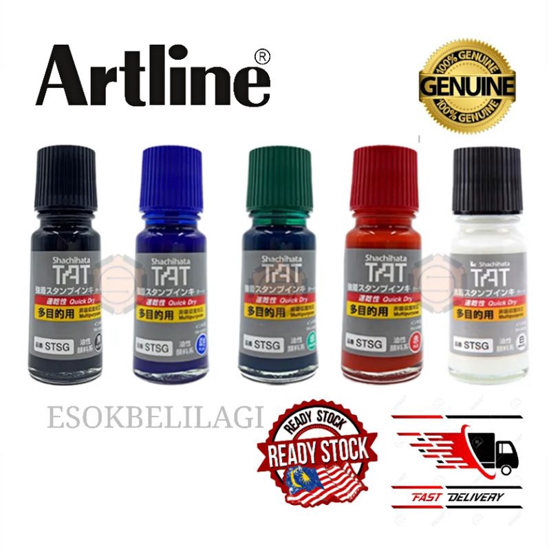 Artline Shachihata Tat Ink 55ml STSG-1 Quick Dry Ink | Shopee Malaysia