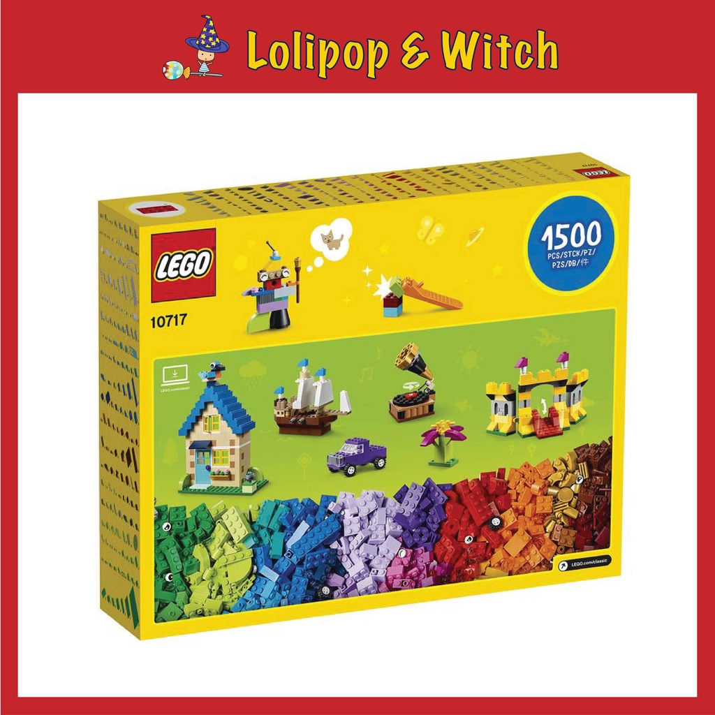 LEGO Classic Bricks Bricks Bricks (10717) (1,500 Pieces) Kids Blocks ...