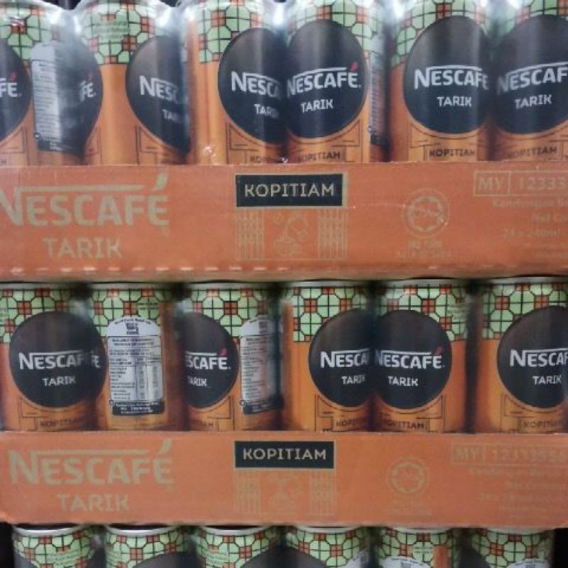 Nescafe Can / Milo Can Original / Mocha / Latte / Tarik 240ml x 24 ...