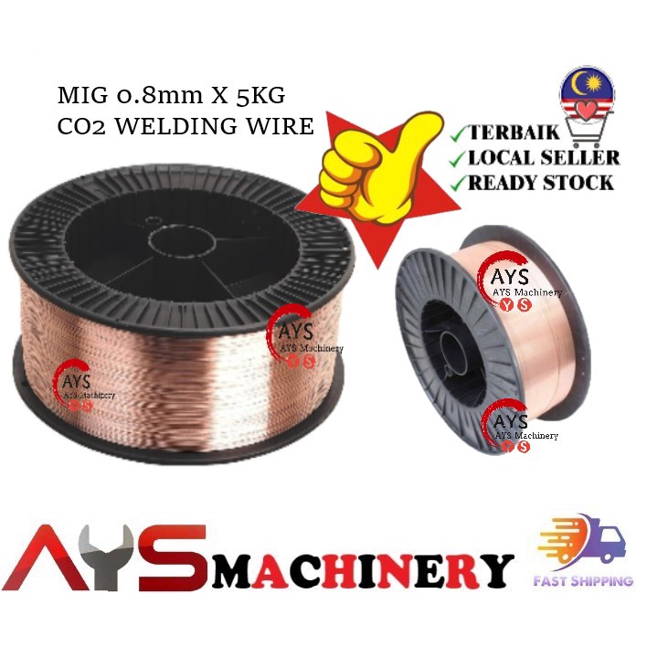 MIG 0.8mm X 5KG CO2 WELDING WIRE | Shopee Malaysia