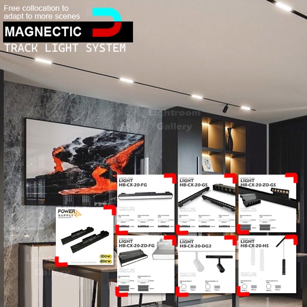 MAGNETIC TRACK LIGHT 48V / MOVEABLE MAGNETIC TRACK LIGHT FOR LIVING ...