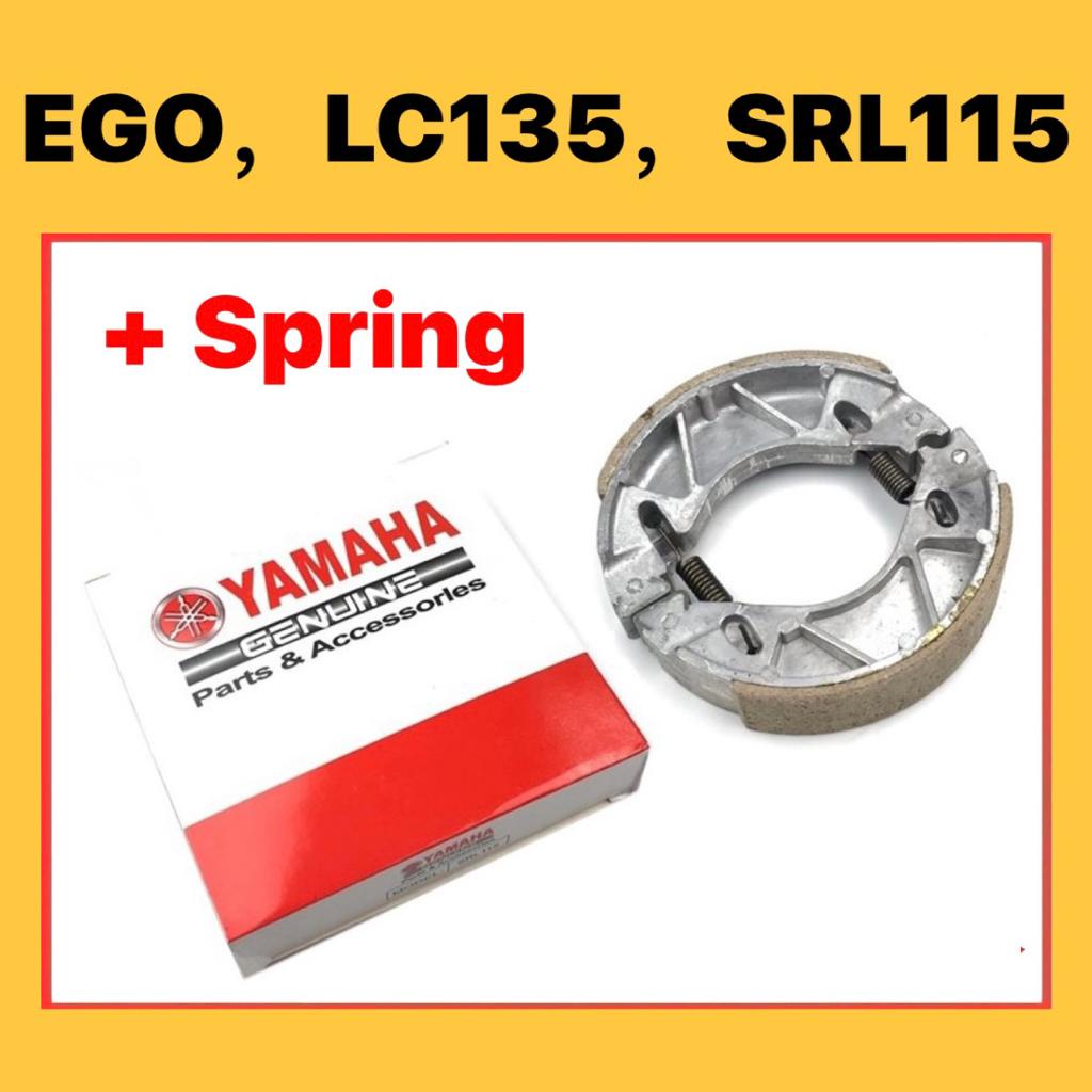 YAMAHA EGO BRAKE SHOE with spring (ST) // LC135 SRL LAGENDA SRL110 Z ZR ...