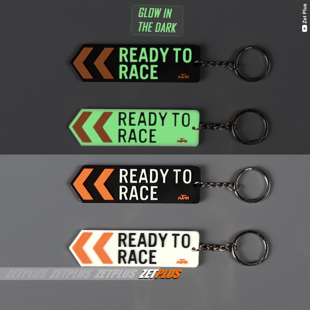 GANTUNGAN Keychain KTM READY TO RACE GLOW IN THE DARK/ KEYCHAIN On/Cuff ...