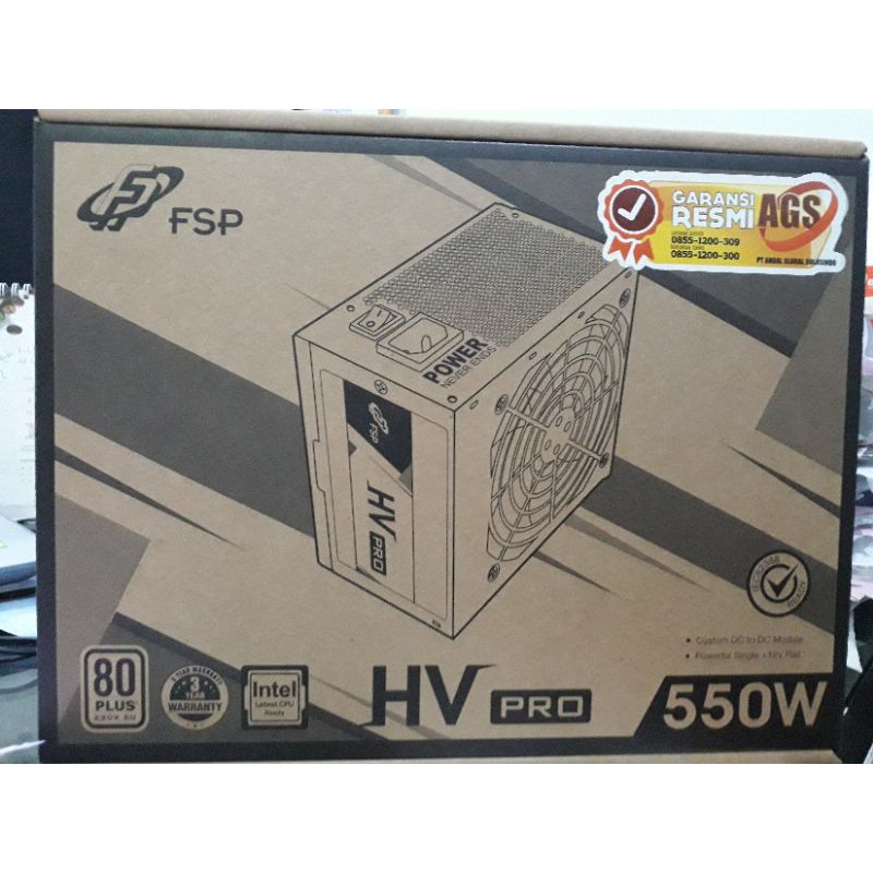 Power Supply 550 Watt 80 + Hv Pro Official Warranty | Shopee Malaysia