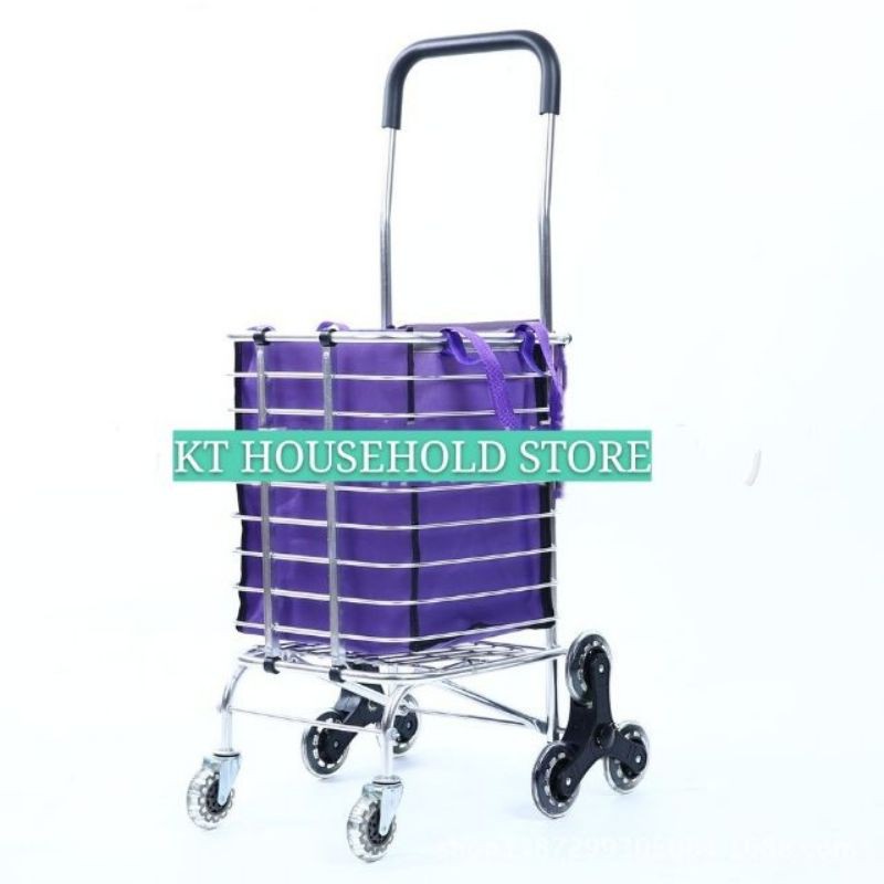 KT WARE 8 wheel aluminium shopping cart / market trolley /troli pasar ...