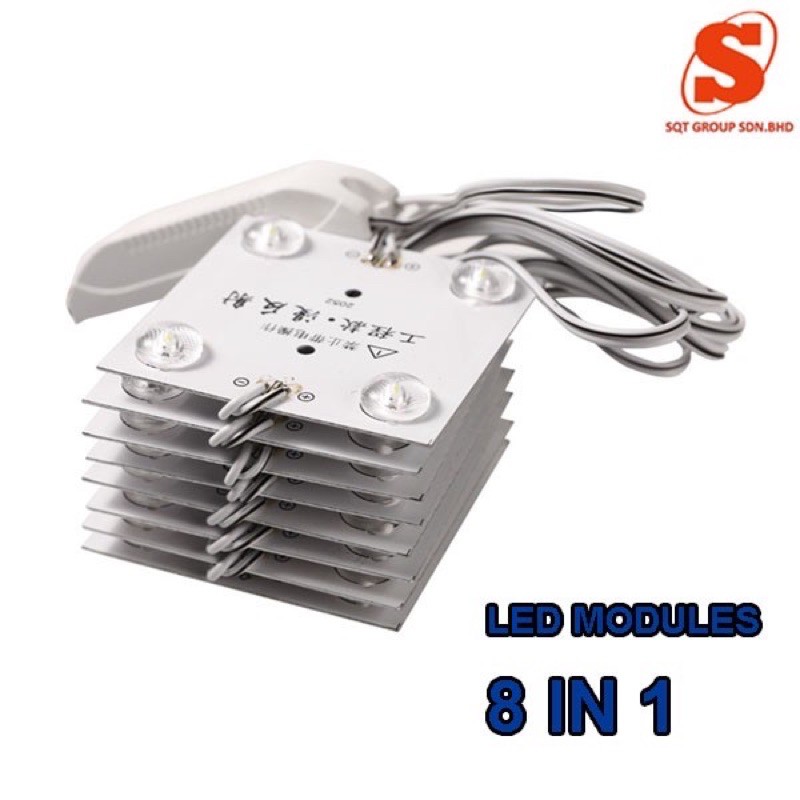 [ READY STOCK ] LED module square 8 in 1 module ( 8 pcs / 4 in one ...